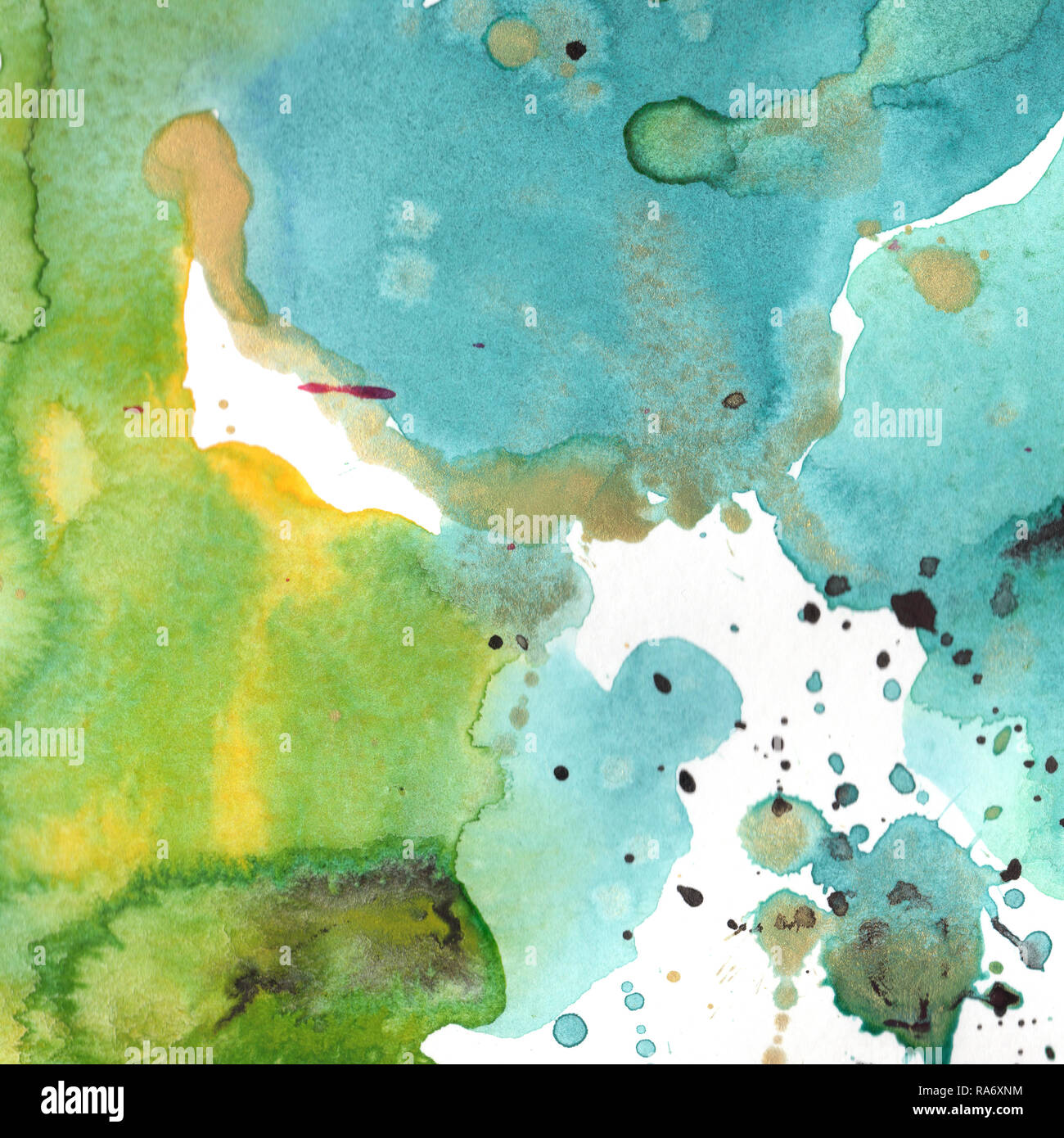 Abstract watercolor paper splash shapes isolated drawing. Illustration ...