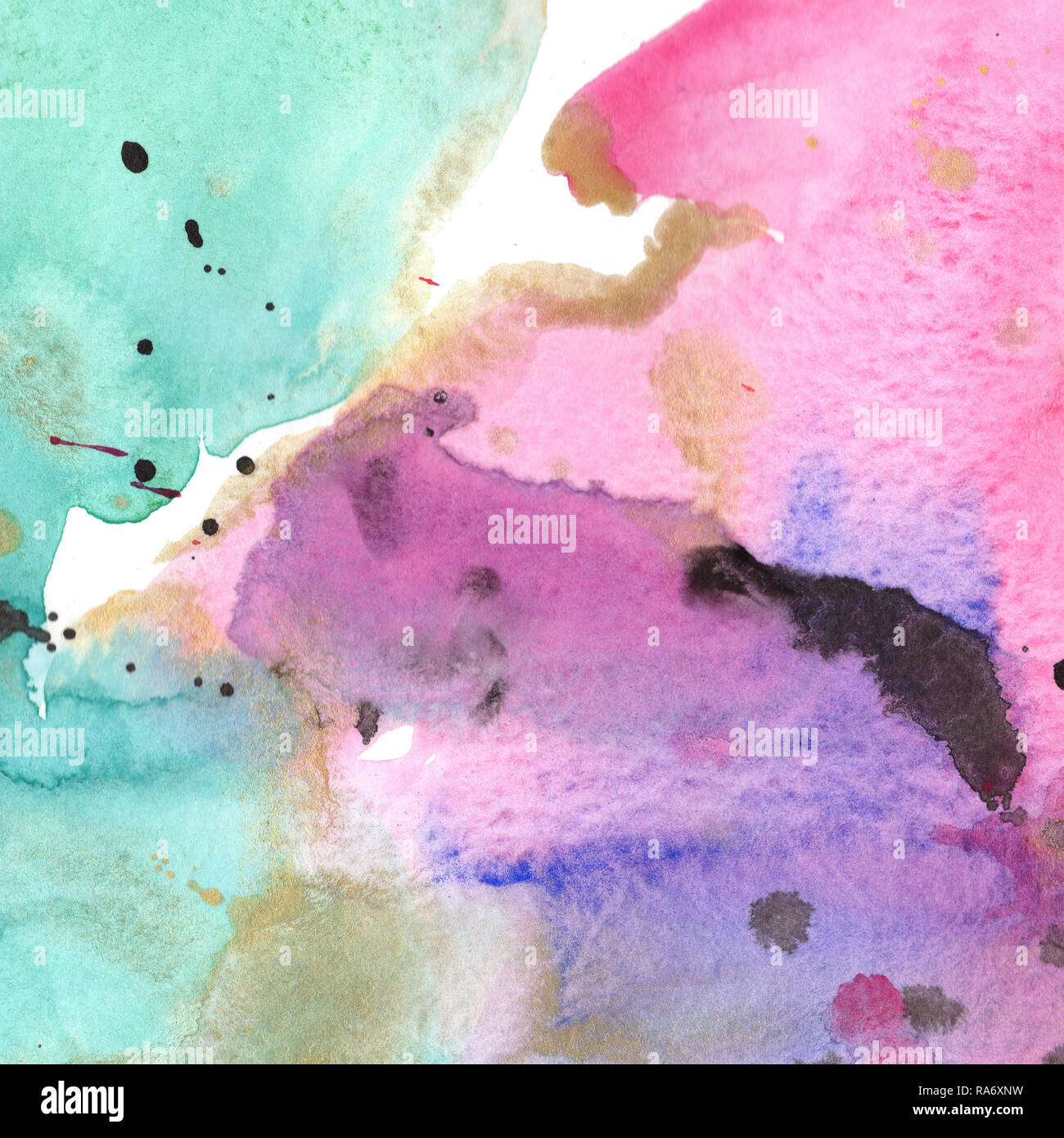 Abstract watercolor paper splash shapes isolated drawing. Illustration ...