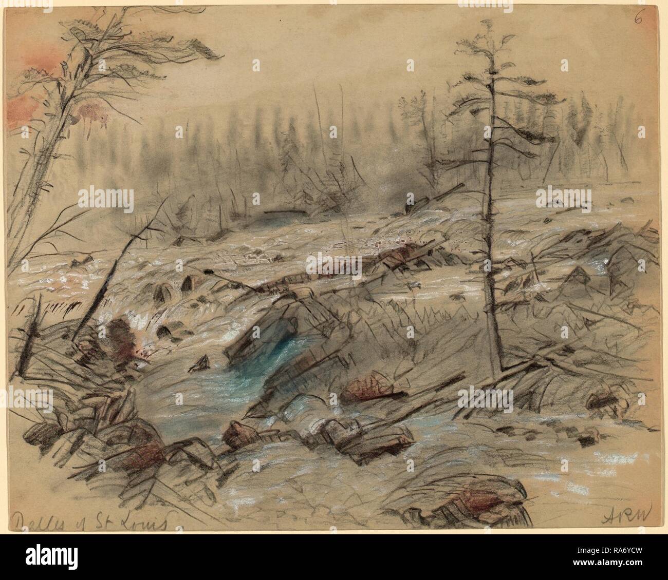 Alfred R. Waud, The Dalles of St. Louis, American, 1828 - 1891 ...