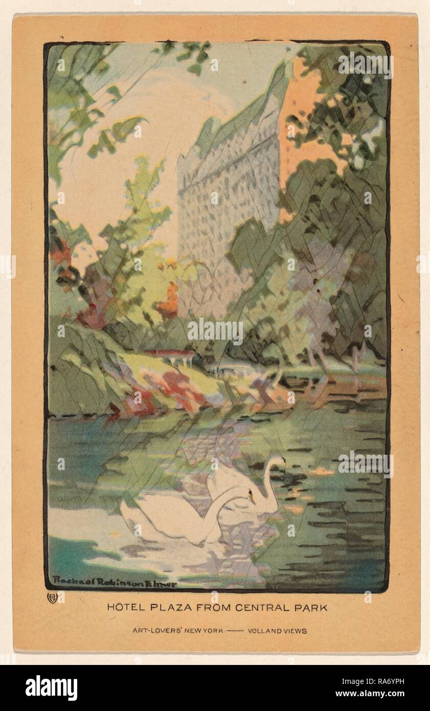 Rachael Robinson Elmer, Hotel Plaza from Central Park, American, 1878 ...