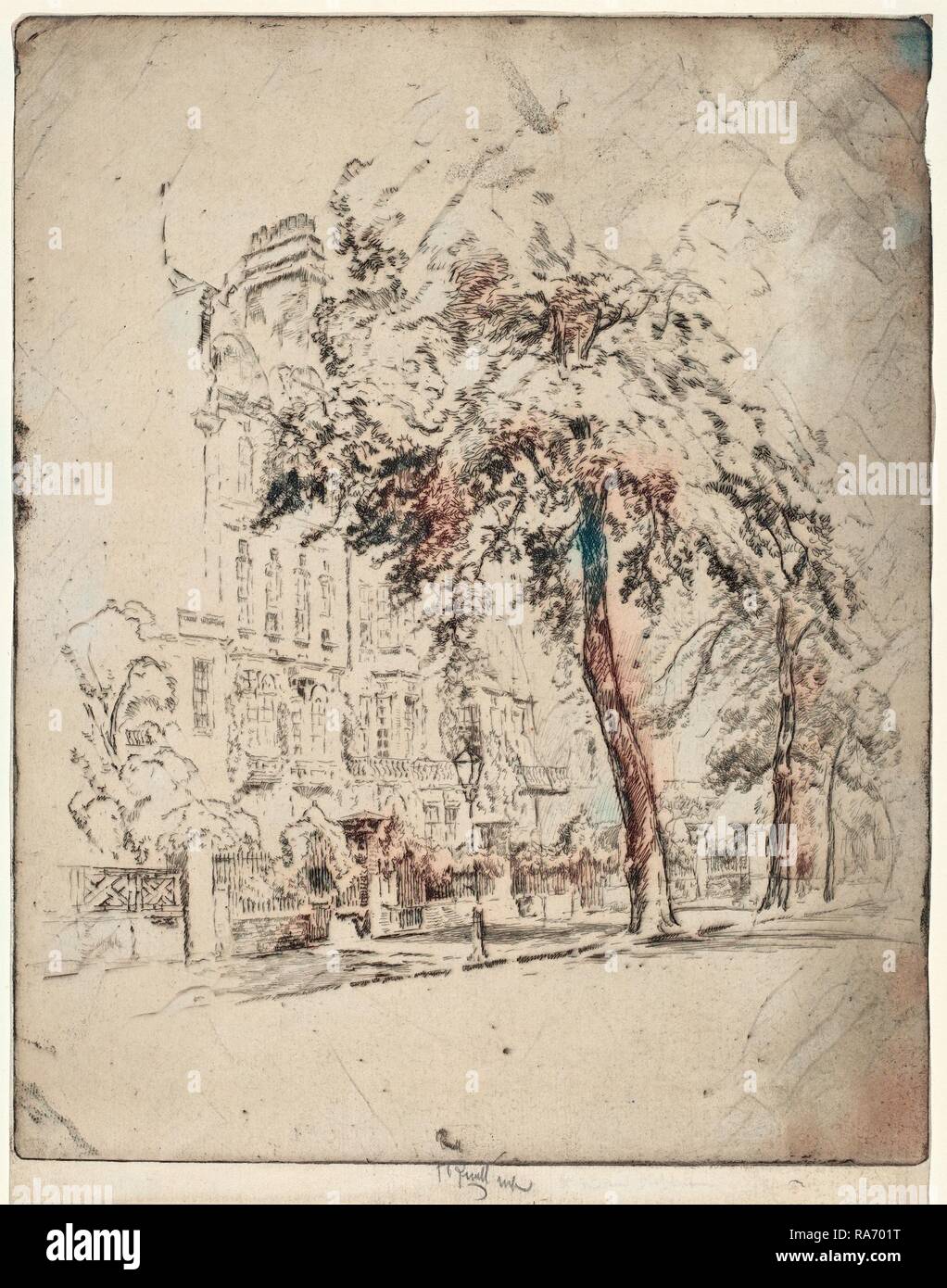 Joseph Pennell, Big Tree, Cheyne Walk, American, 1857 - 1926, 1906 ...