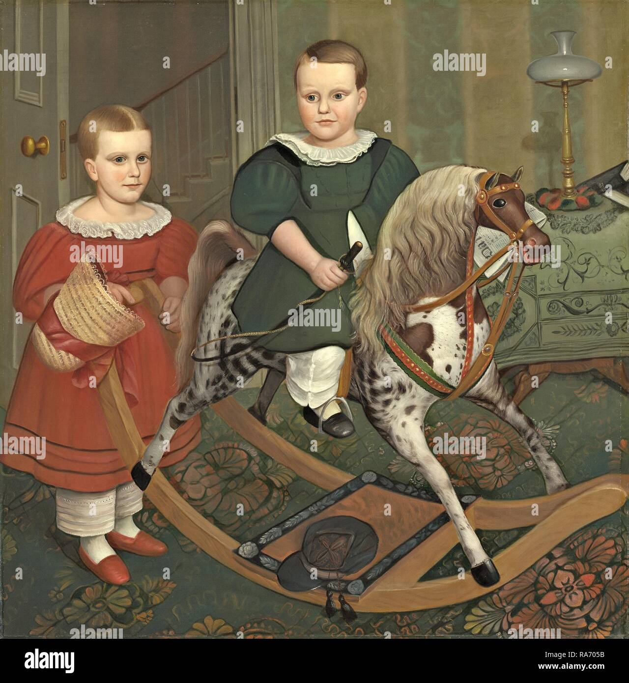 Robert Peckham (American, 1785 - 1877), The Hobby Horse, c. 1840, oil ...