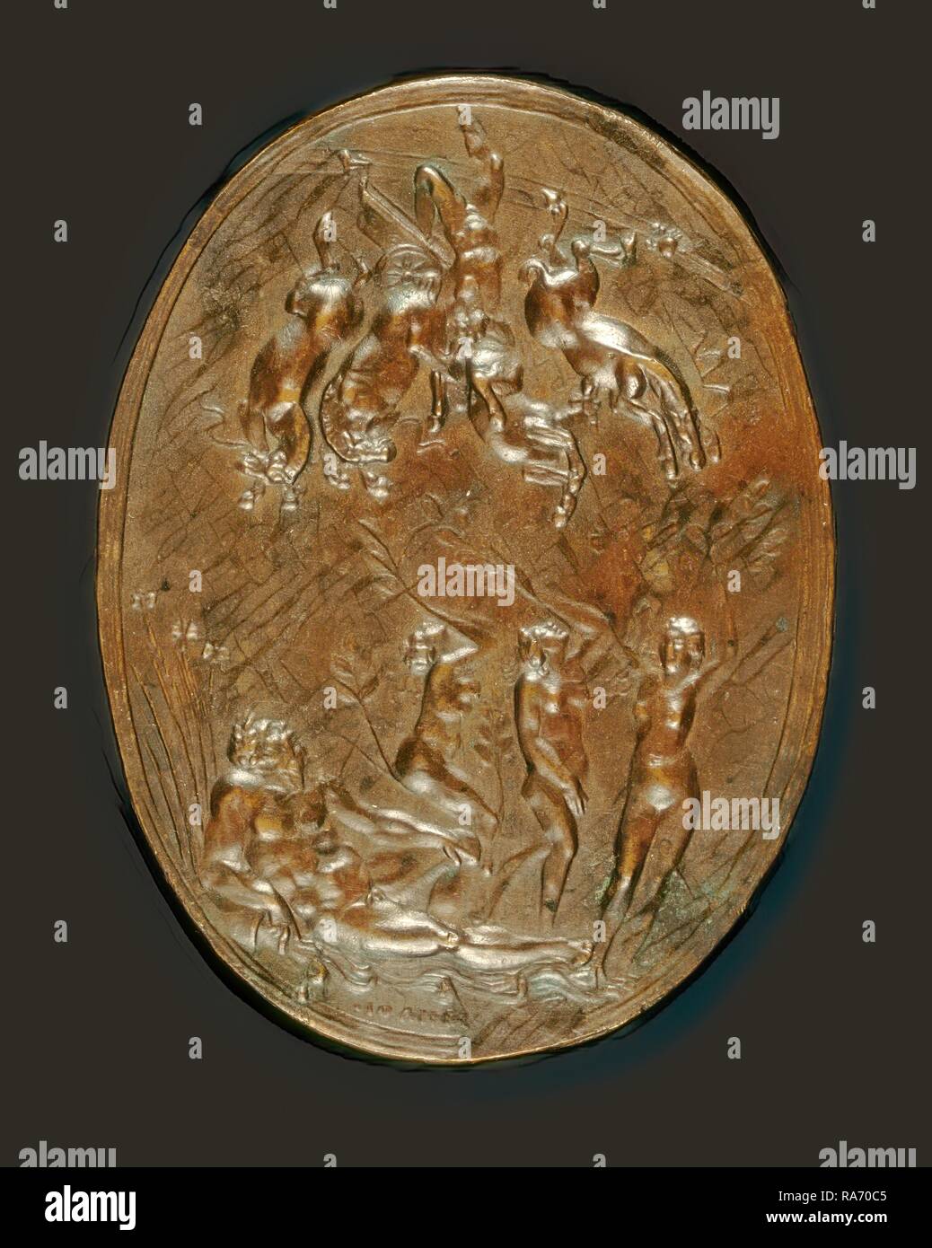 Philipp Heinrich Müller, Venus and Cupid Bestowing Two Crowns, German ...