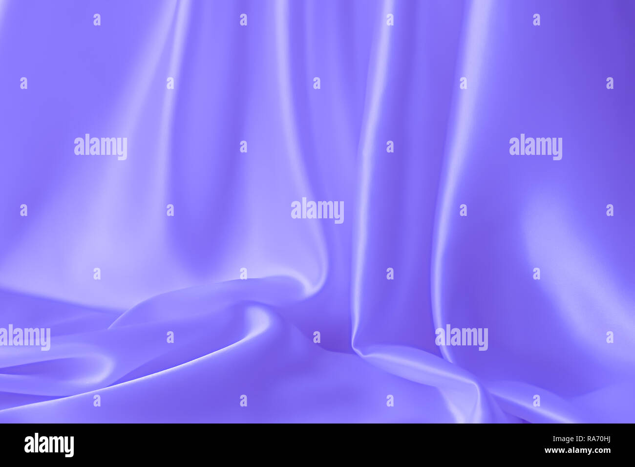 Smooth elegant wavy blue silk or satin luxury cloth fabric texture ...