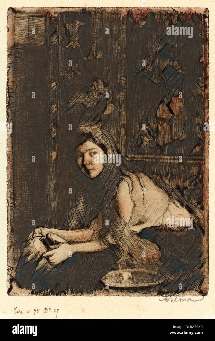 Albert Besnard, Woman with a Vase (La femme au vase), French, 1849-1934 ...