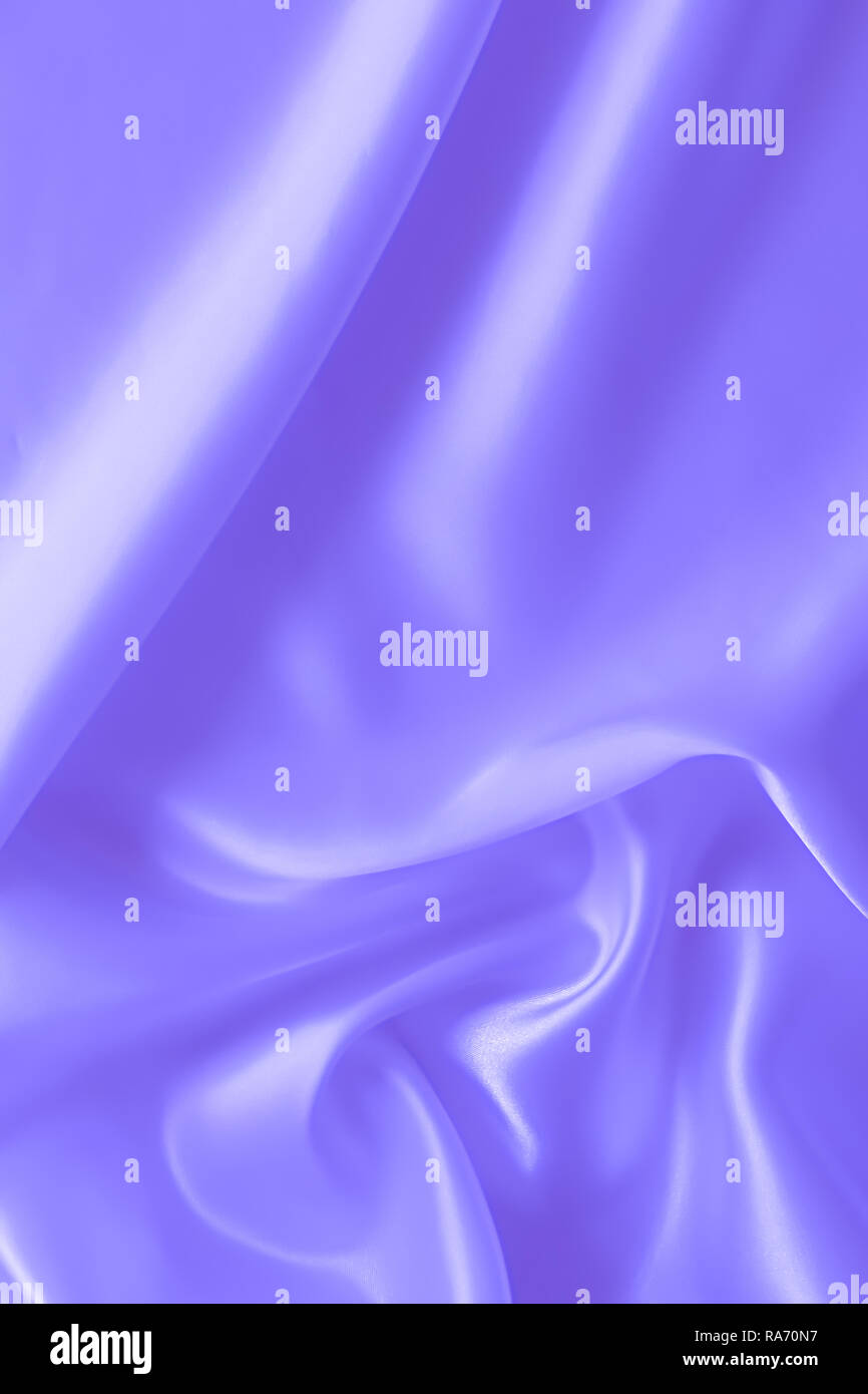 Smooth elegant wavy blue silk or satin luxury cloth fabric texture ...