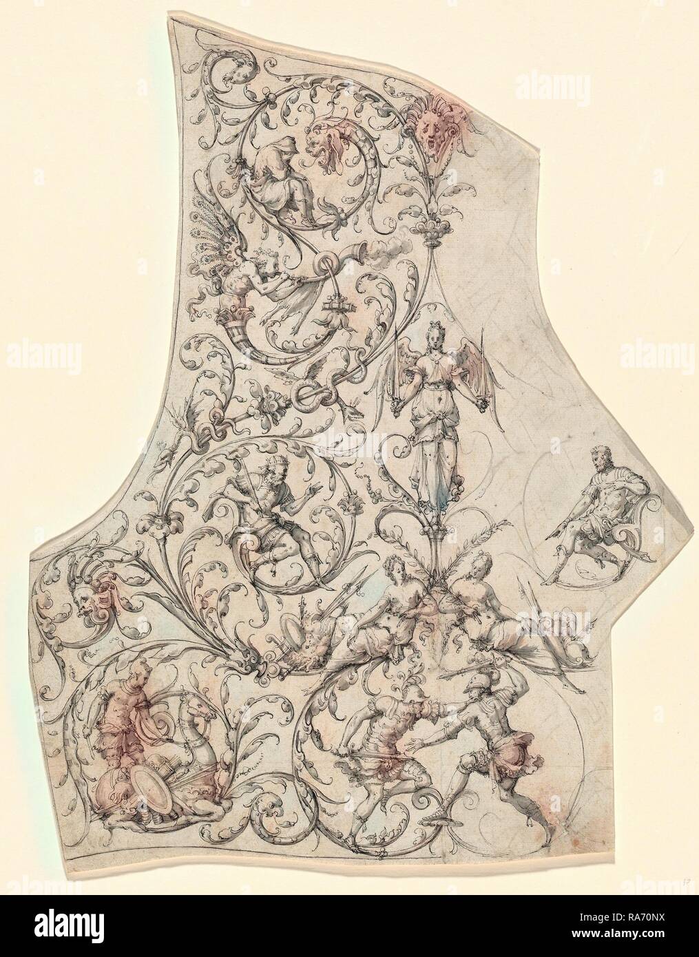 Etienne Delaune, The Backplate of a Suit of Parade Armor, French, 1518 ...