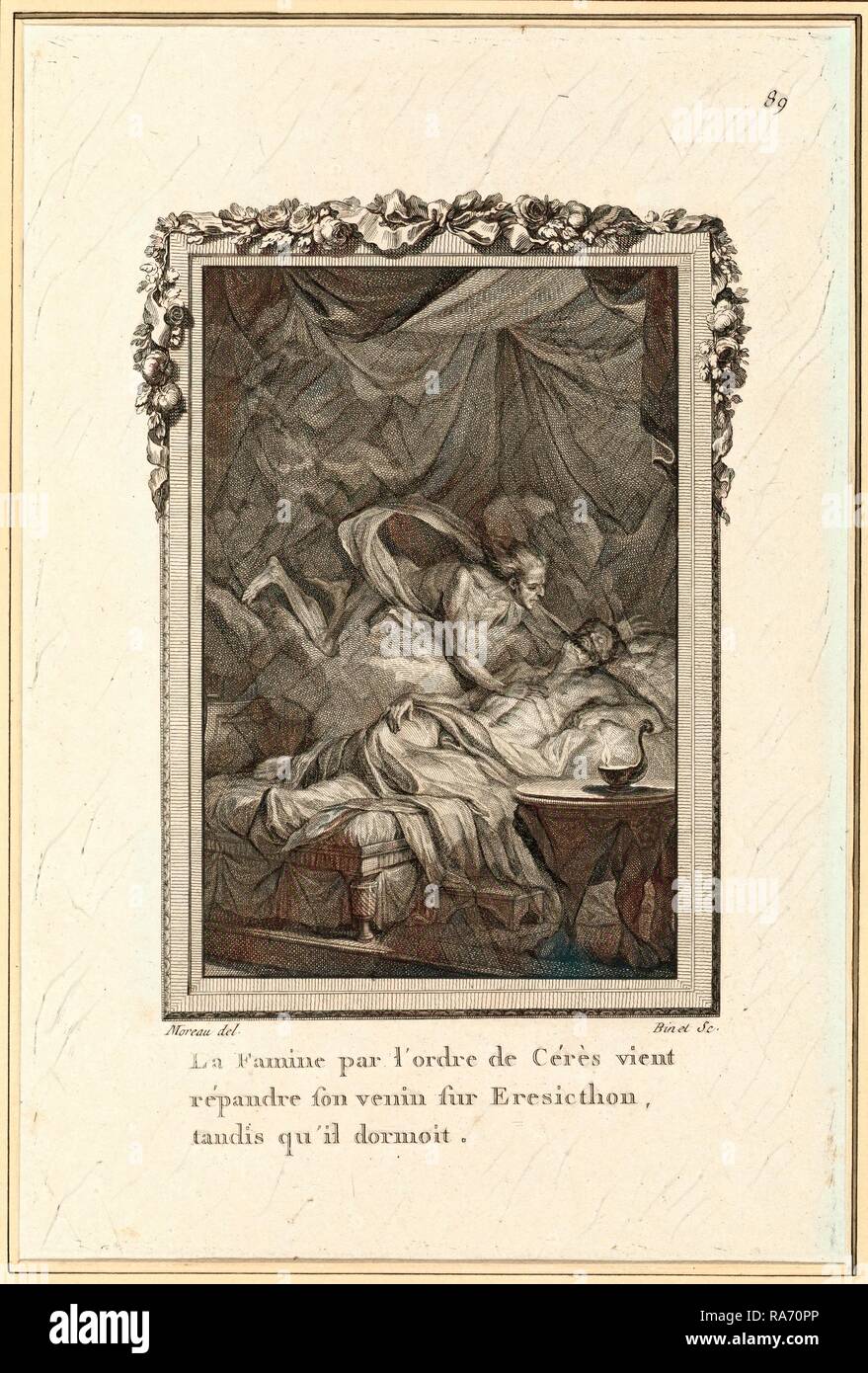 Louis Binet after Jean-Michel Moreau, La Famine par l'ordre de Cérès ...