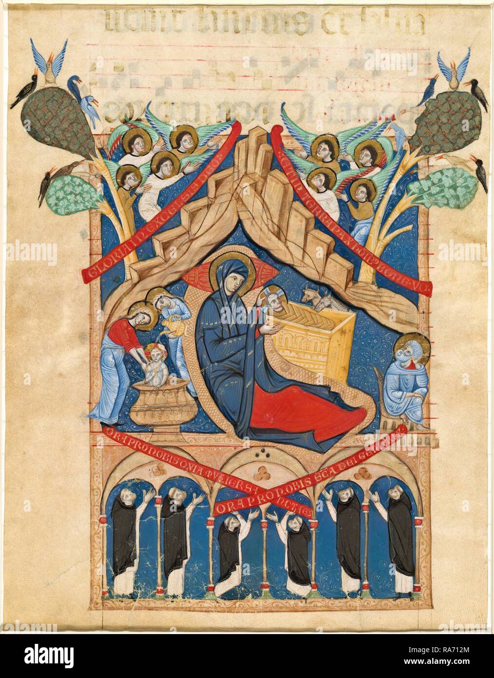 Master of Imola, Italian (active 1265-1280), The Nativity with Six ...