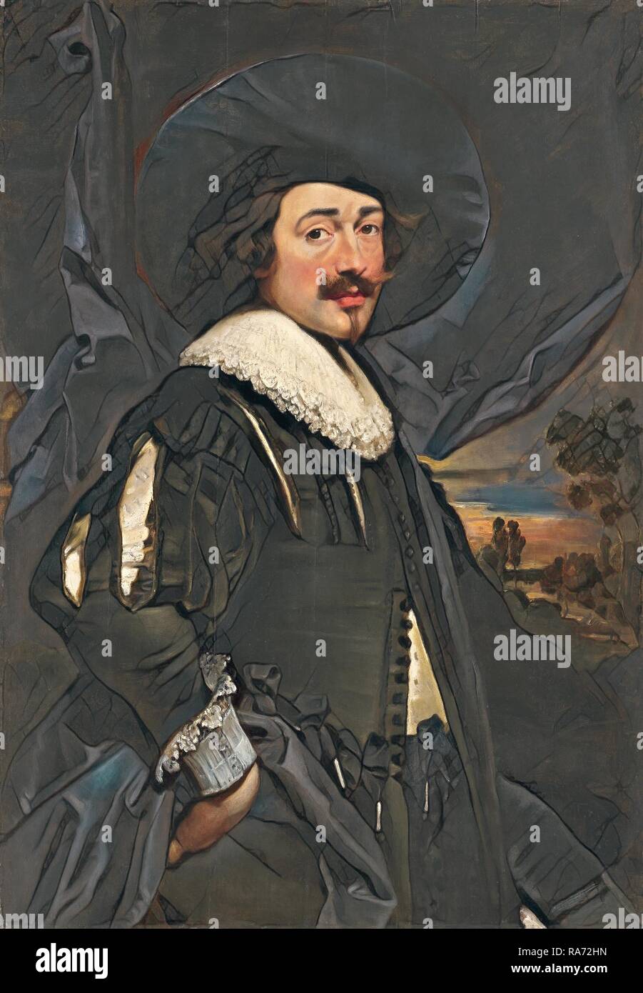 Flemish 17th Century (Possibly Jan Cossiers), Portrait of a Man in a ...