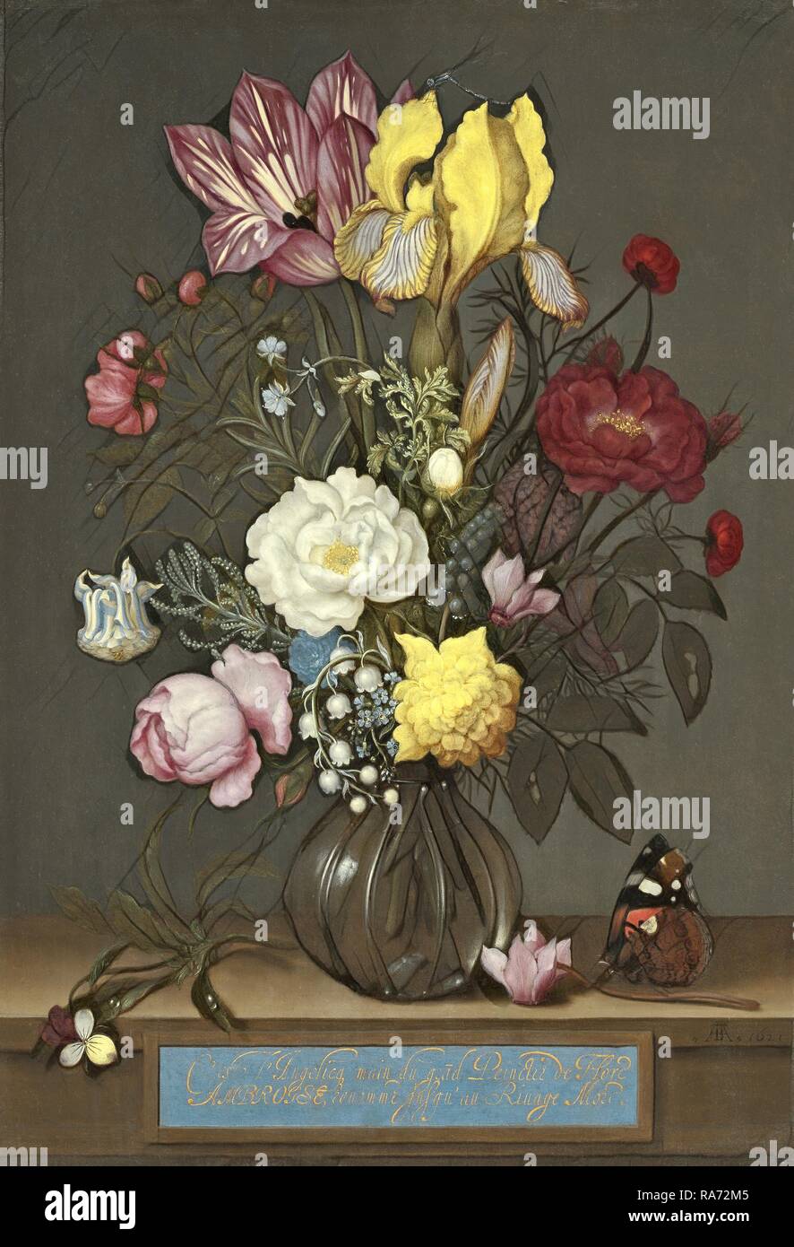 Ambrosius Bosschaert the Elder (Dutch, 1573 - 1621), Bouquet of Flowers ...