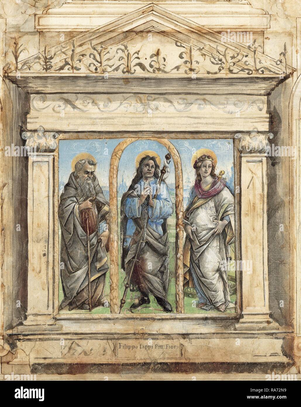 Raffaellino del Garbo (Italian, 1466 - 1524), Saint Roch between Saints ...