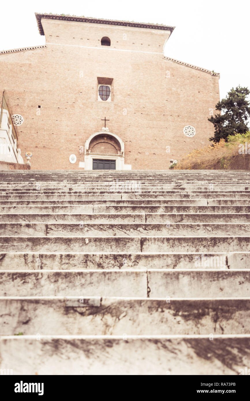 Concrete and river rock steps hi-res stock photography and images - Alamy