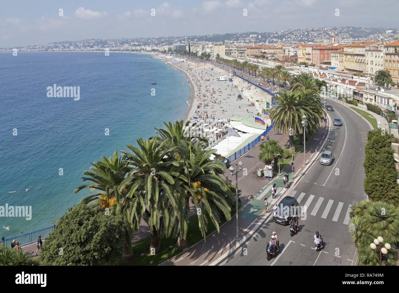 View from Castle Hill, Nice, Alpes-Maritimes department, Provence-Alpes ...