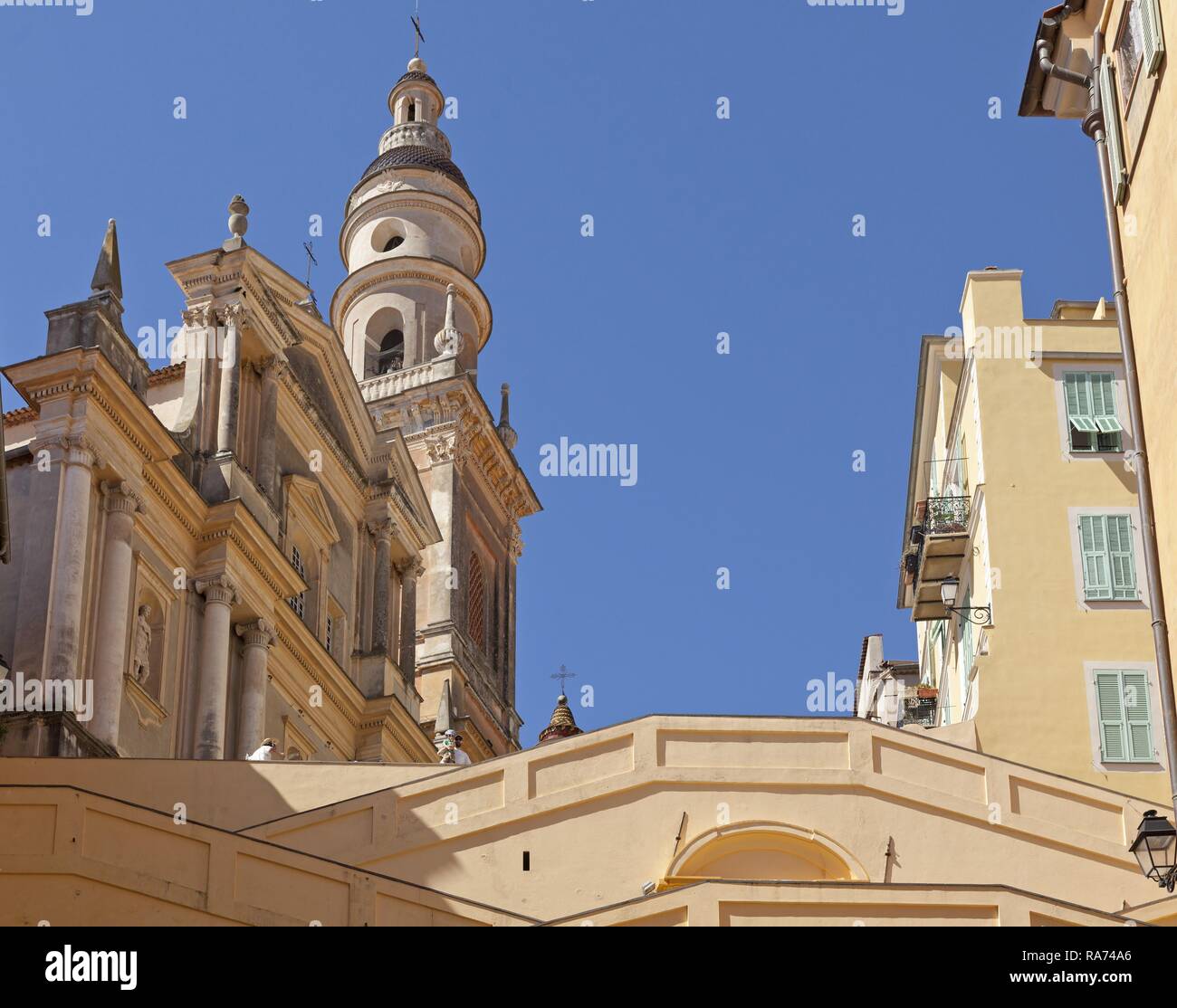 Church of St-Michel-Archange, Menton, French Riviera, Provence-Alpes ...