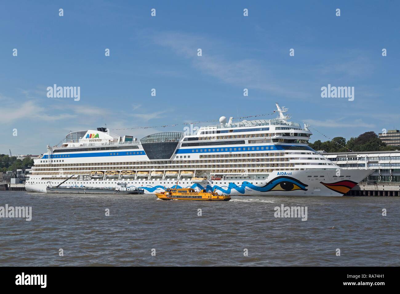 Cruise ship AIDAsol, Aida, Altona, Hamburg, Germany Stock Photo - Alamy