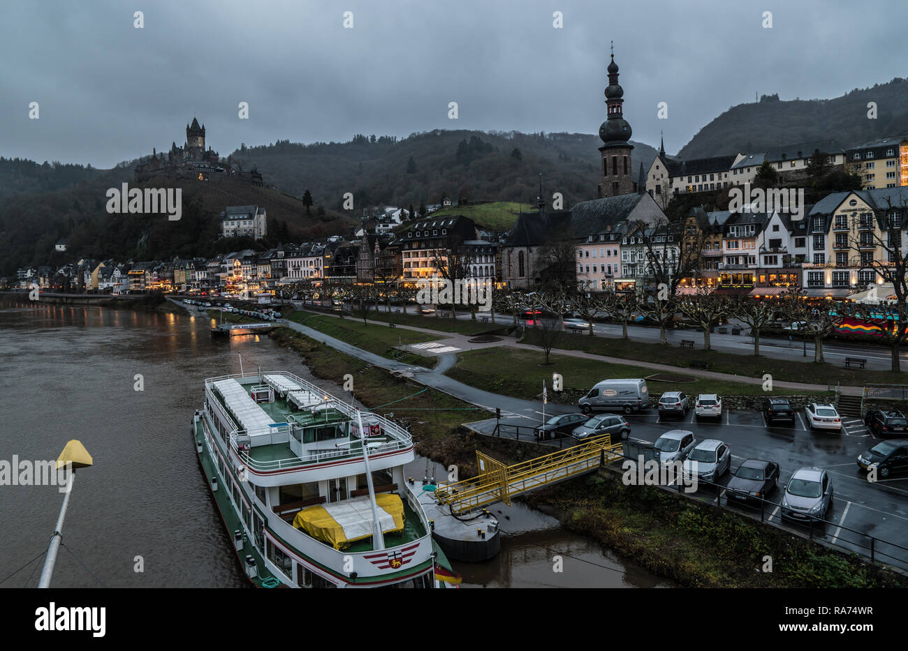 Christmas market at Cochem, Germany Stock Photo - Alamy