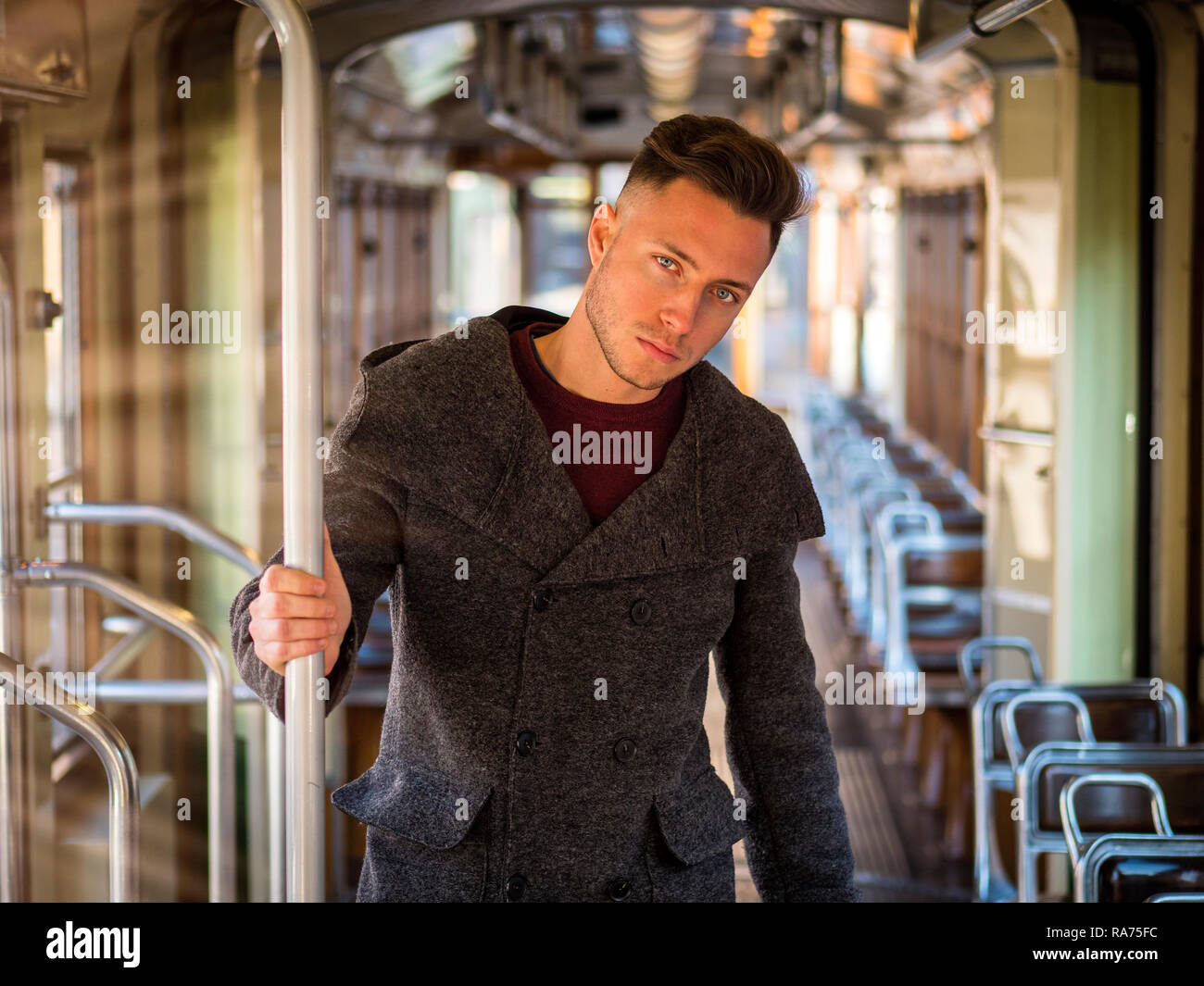 Man riding the bus hi-res stock photography and images - Alamy