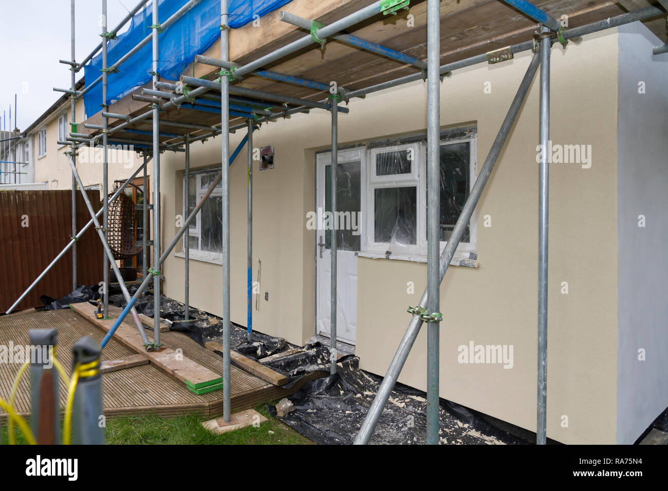 Self coloured house wall render hi-res stock photography and images - Alamy