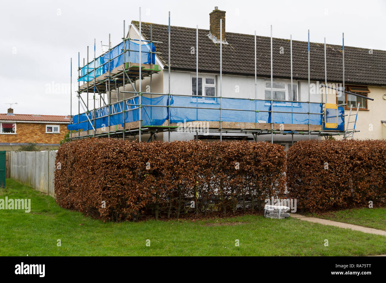 Self coloured house wall render hi-res stock photography and images - Alamy