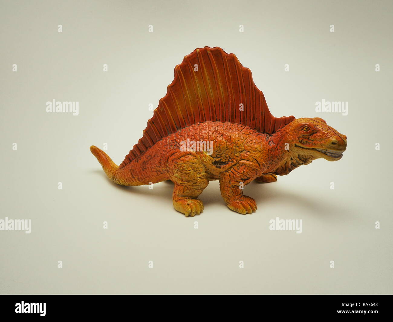 Close Up of Dimetrodon Toy Stock Photo - Alamy