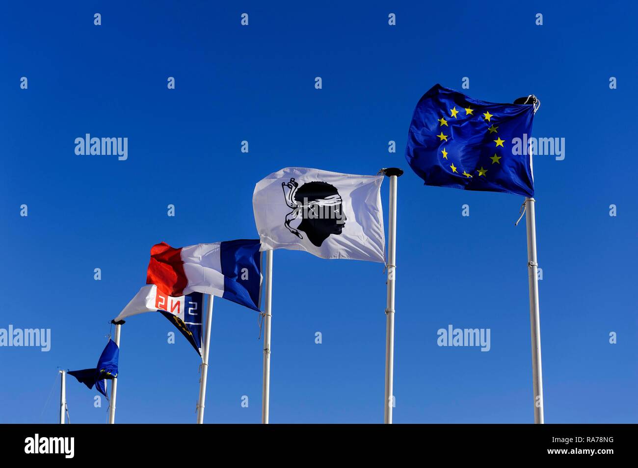 Corsica flags european union hi-res stock photography and images - Alamy