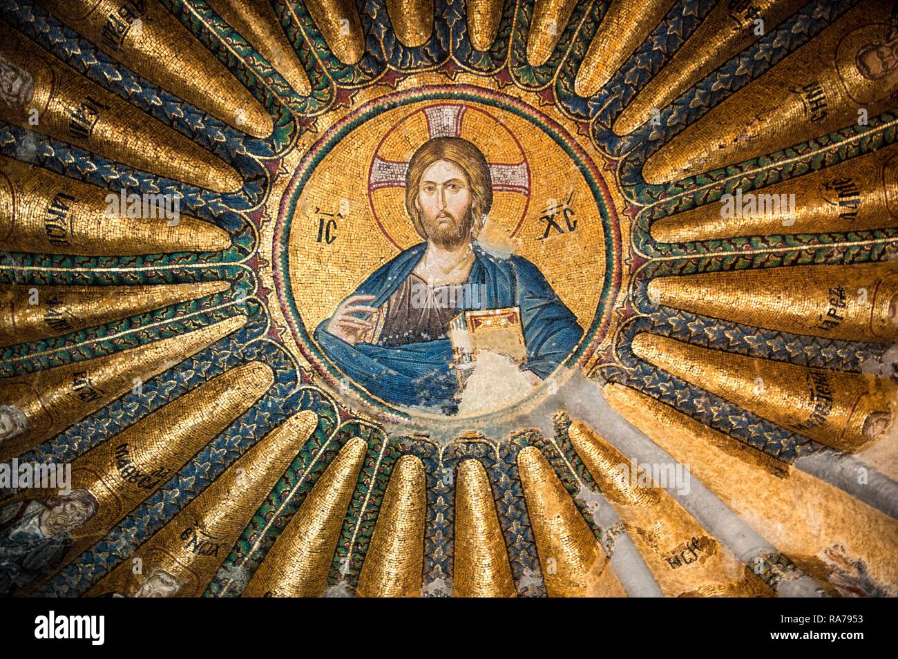 Turkey istanbul mosaic christ pantocrator hi-res stock photography and ...