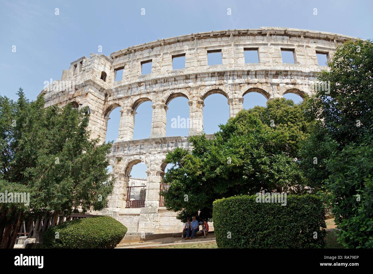 Pula Arena, amphitheatre, Pula, Istria, Croatia Stock Photo - Alamy