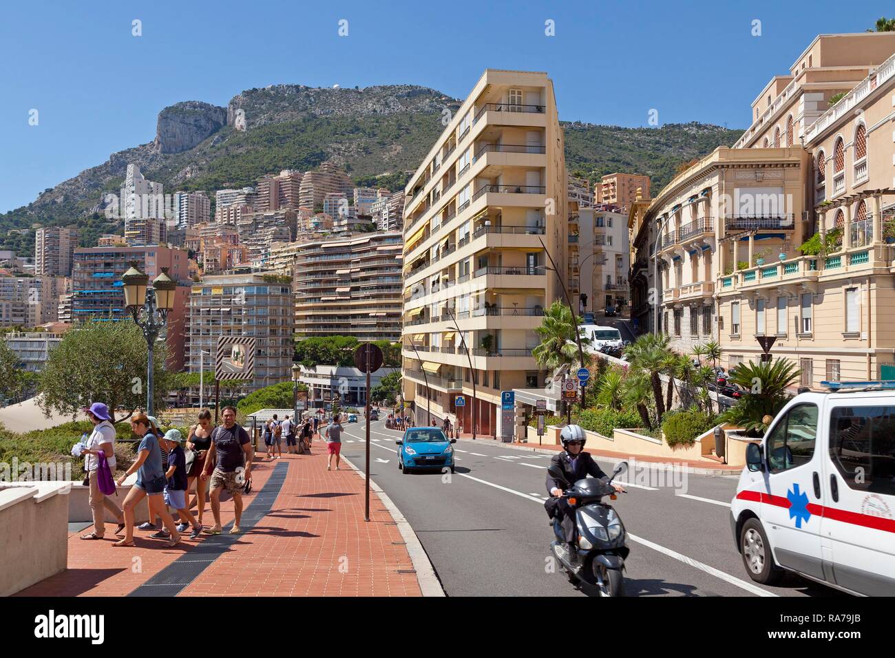 Street scene, Monaco Stock Photo - Alamy