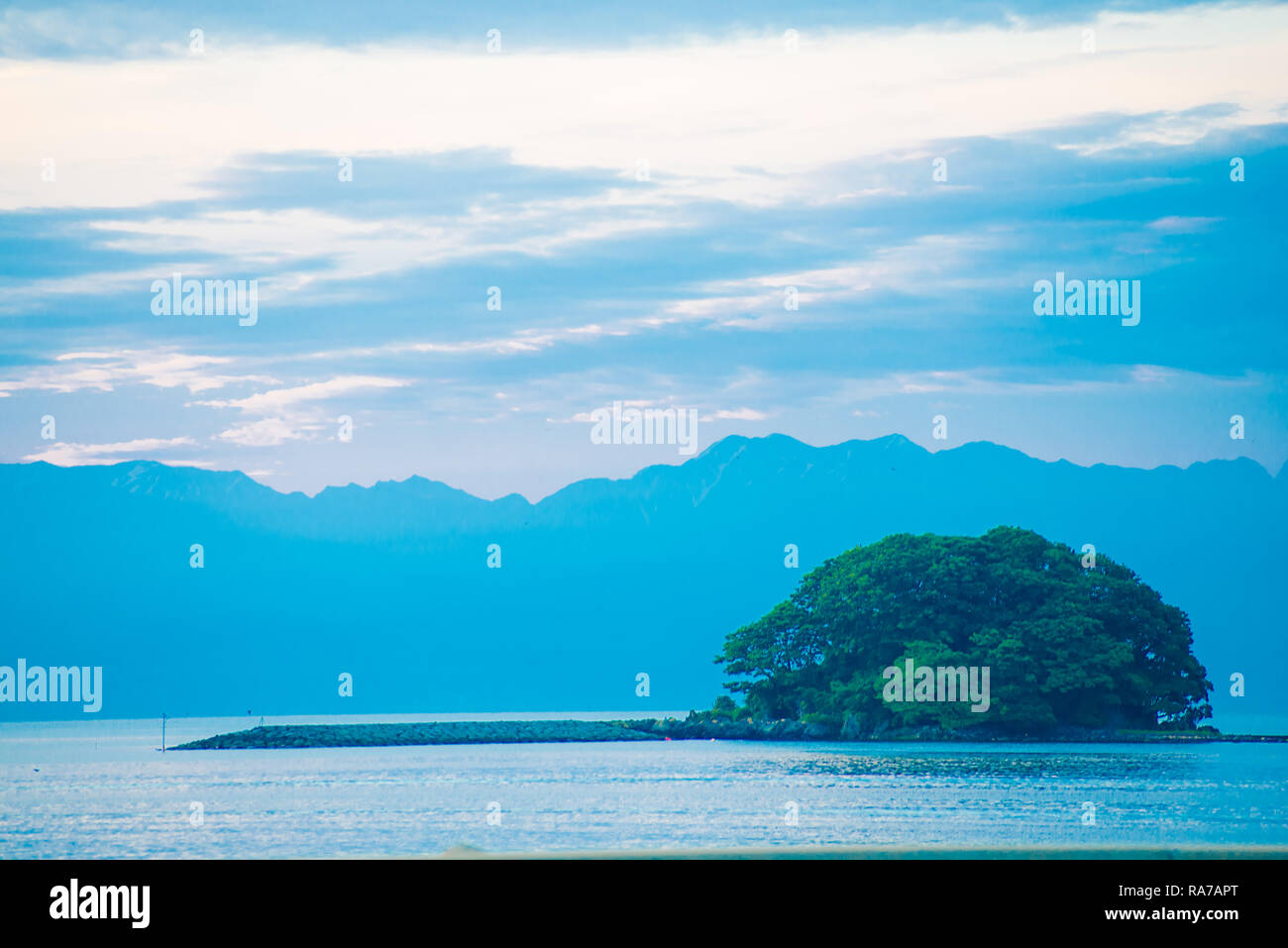 Seascape of Amaharashi beach in Toyama, Japan. Japan is a country ...