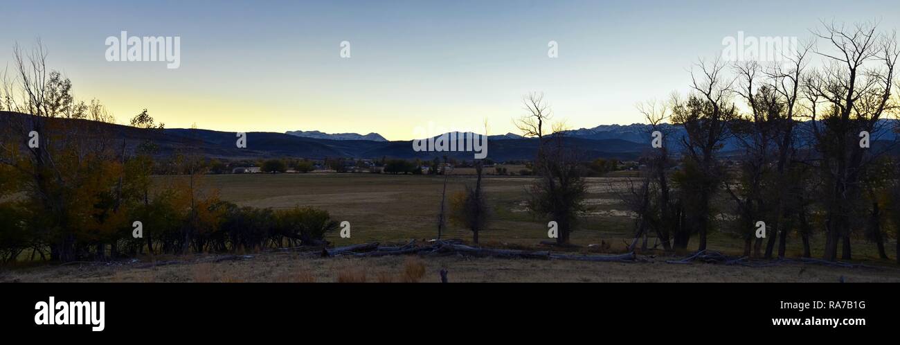 Panoramic Landscape view from Kamas and Samak off Utah Highway 150 ...