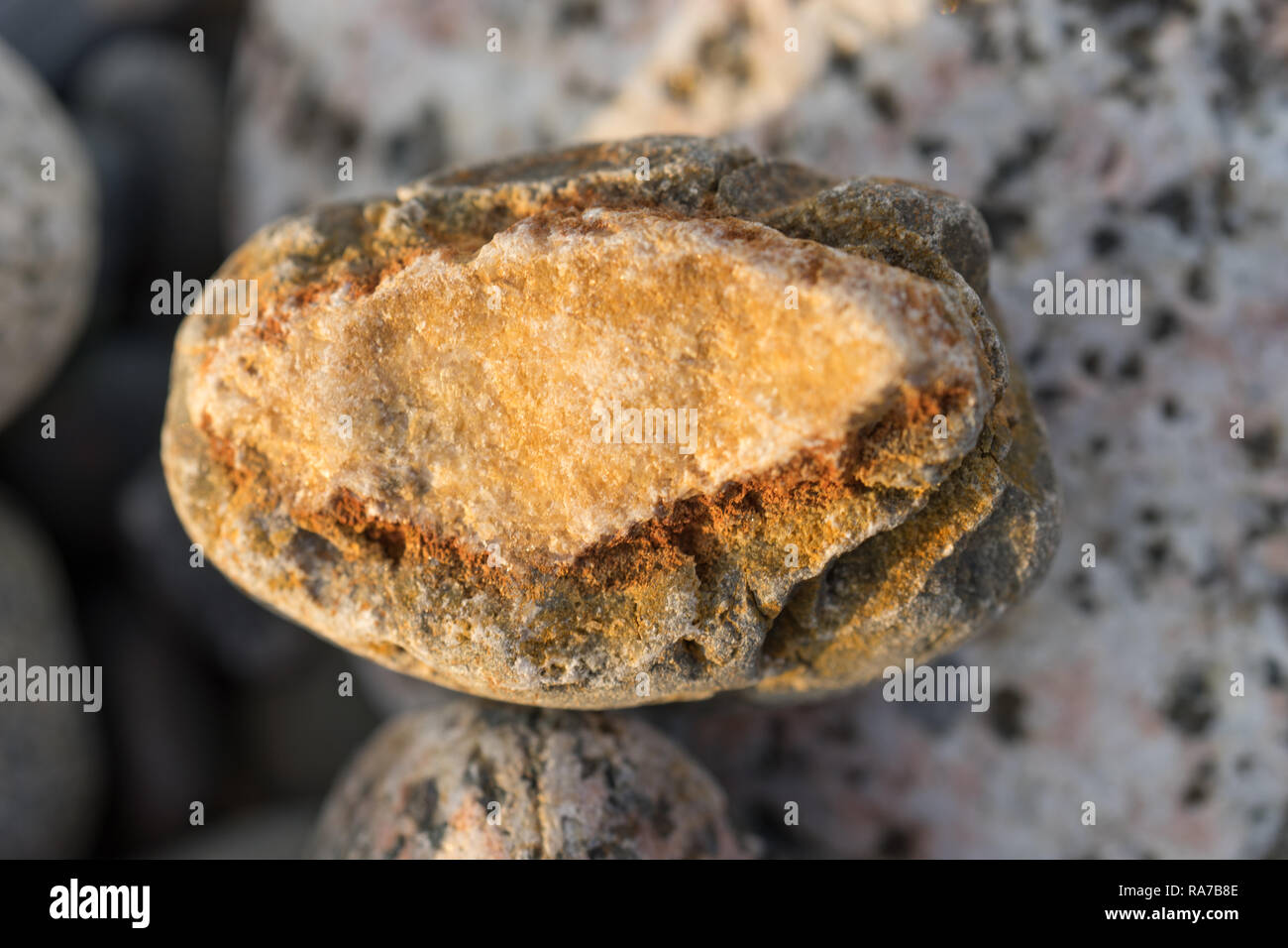 Background with natural stones of different colors and textures. For ...