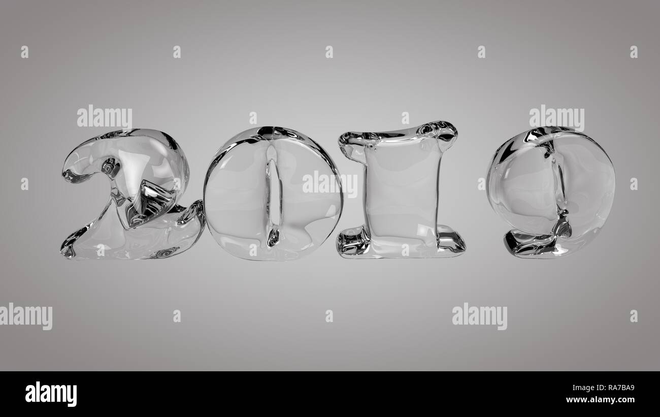 New year 2019 with bright fonts with copy space background. beautiful ...