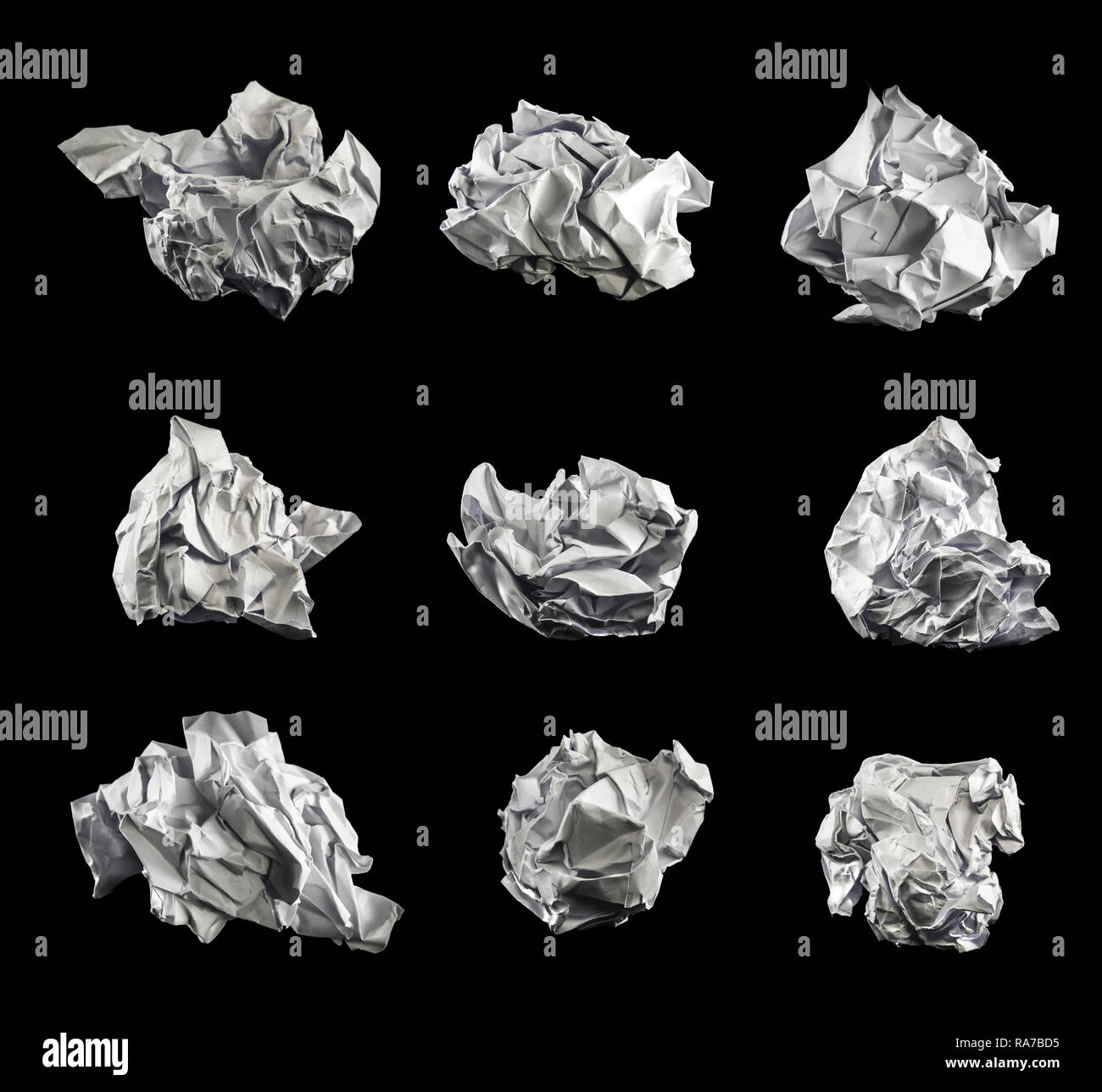 Crumpled paper ball Stock Photo - Alamy