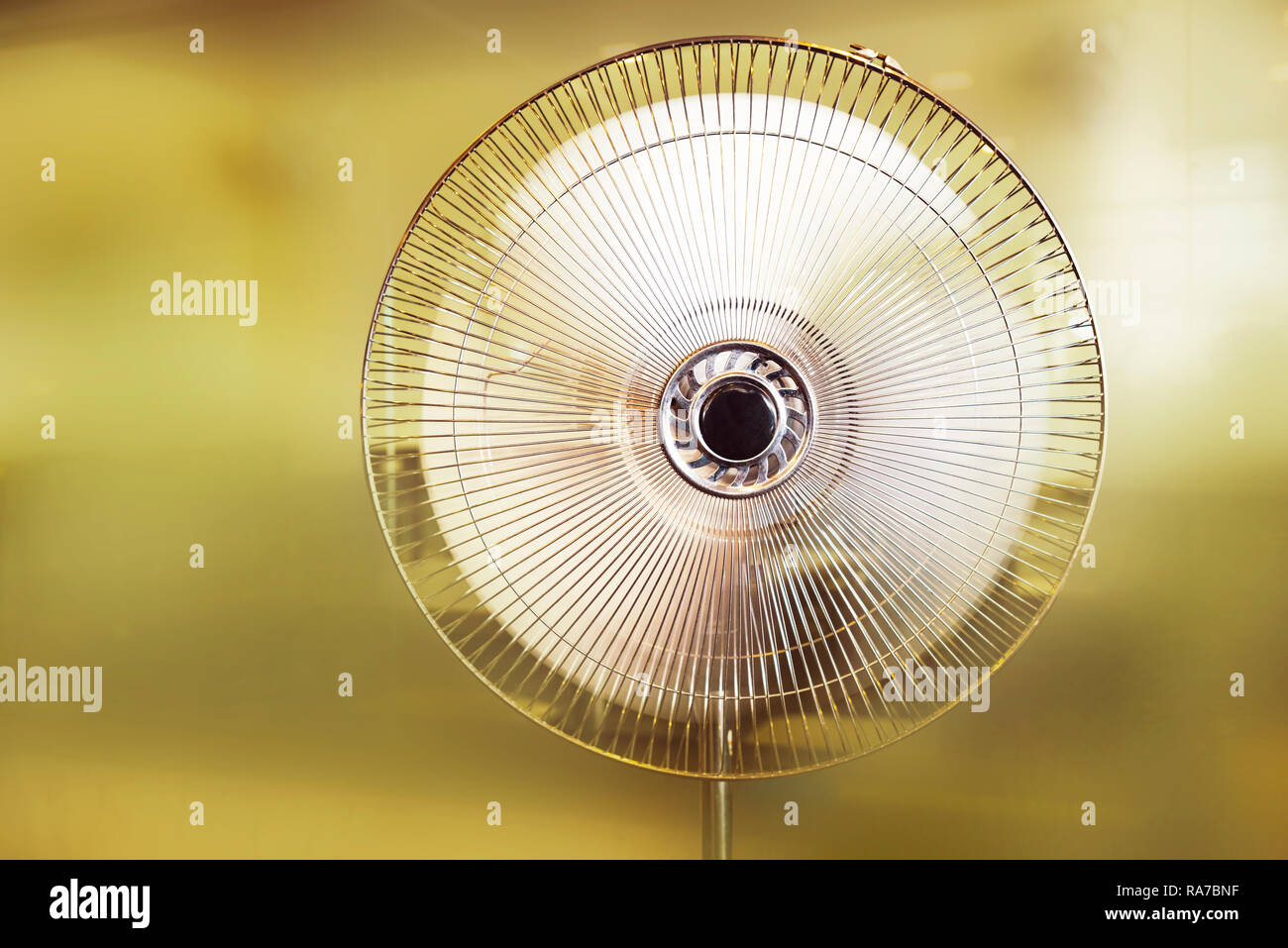 Electric fan in an abstract background Stock Photo - Alamy