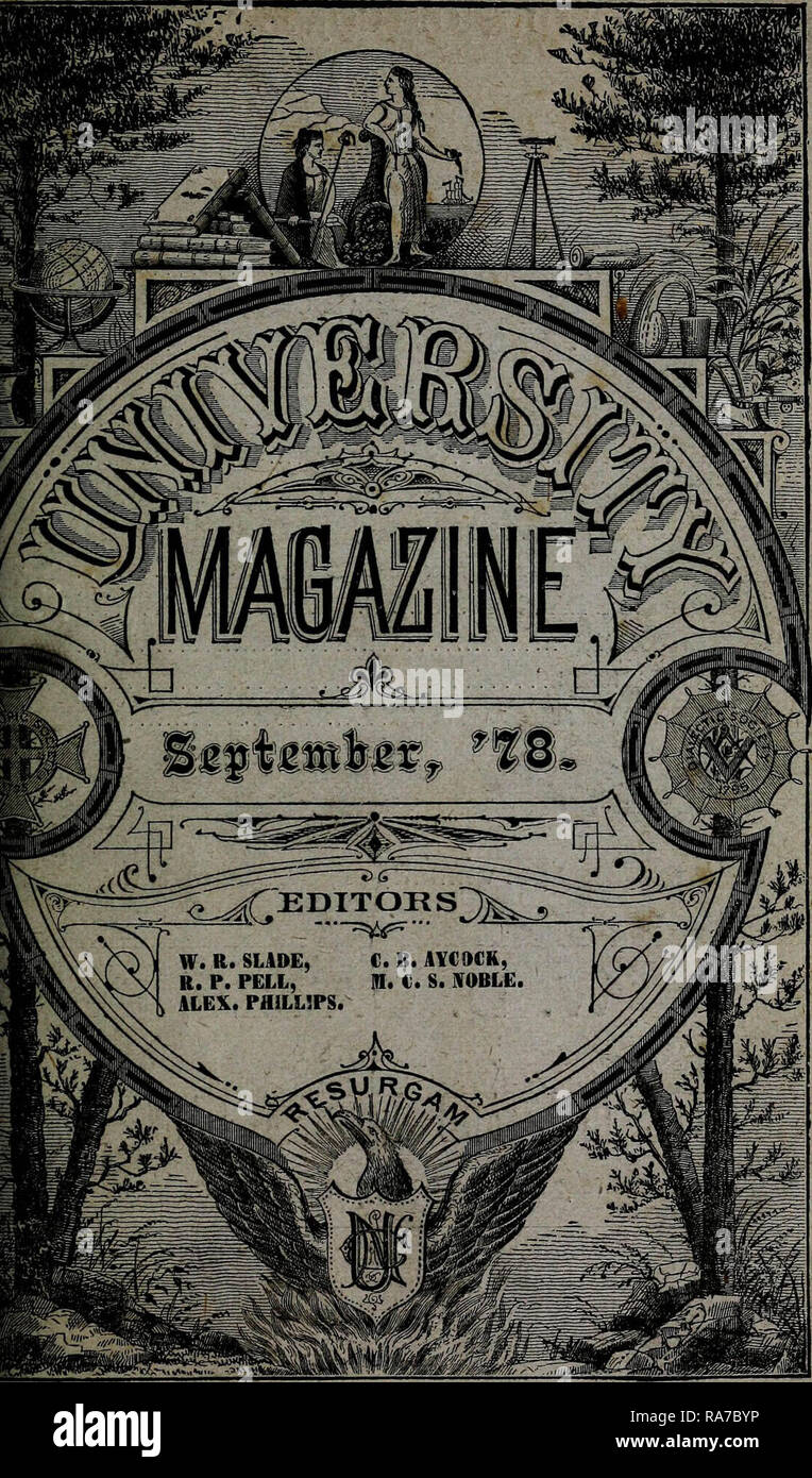"University Magazine" (1878 Stock Photo - Alamy