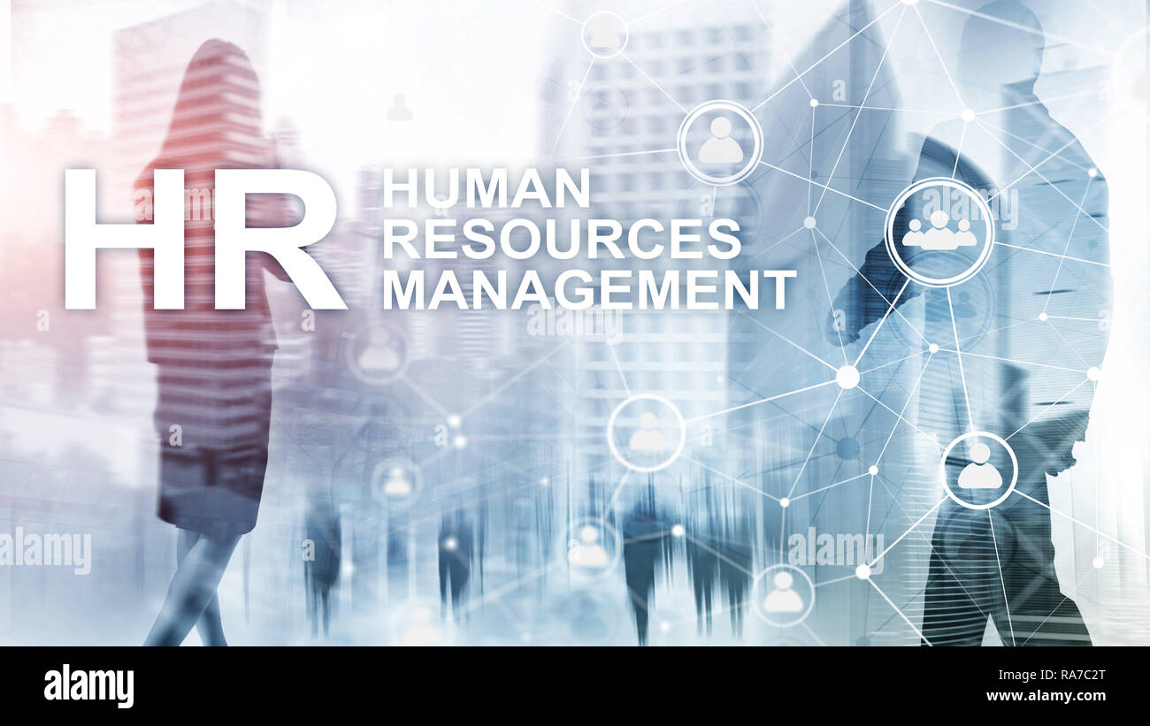 Human resource management, HR, Team Building and recruitment concept on ...