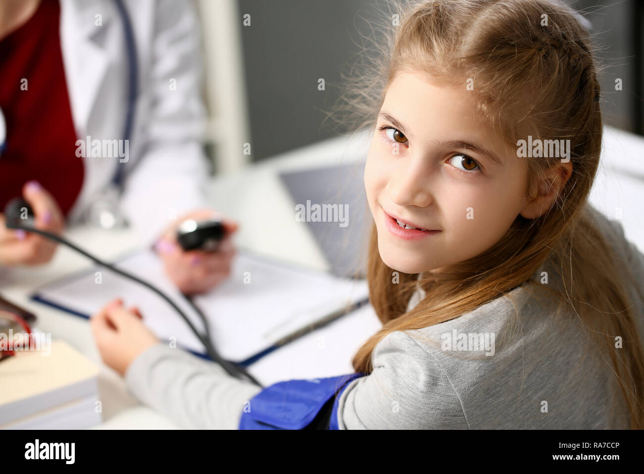 Female doctor arms make medic procedure closeup Stock Photo - Alamy