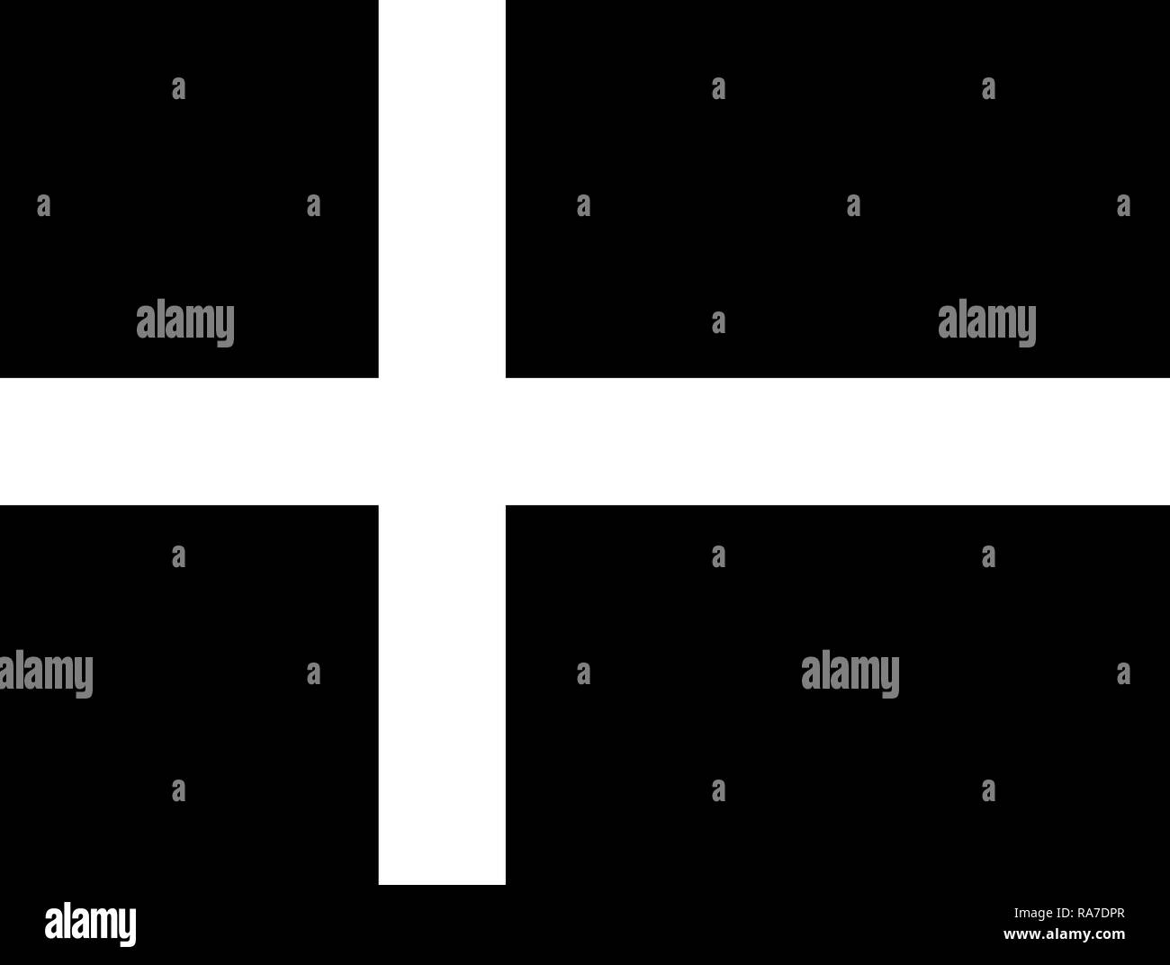 Flag of Denmark icon black color vector I flat style simple image Stock ...