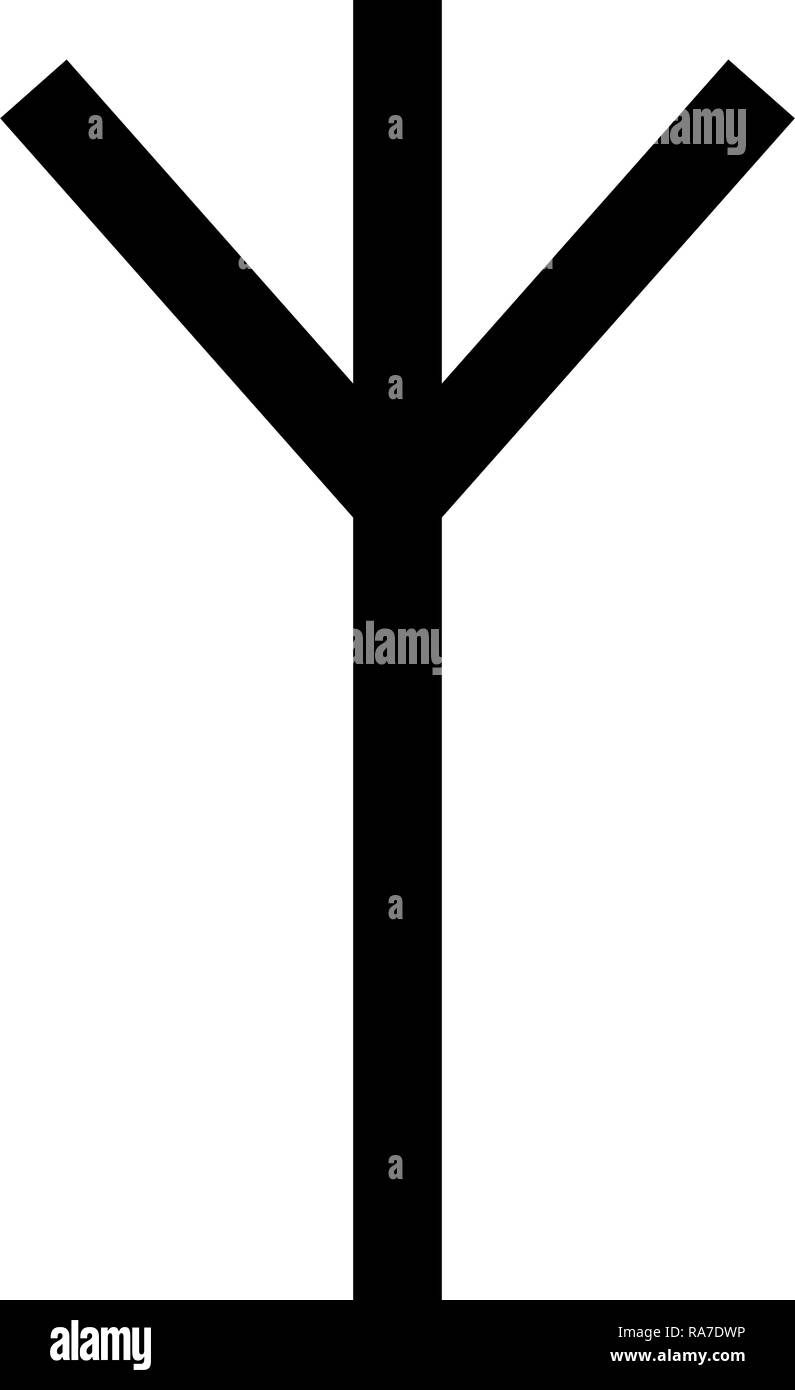 Algiz rune Stock Vector Images - Alamy