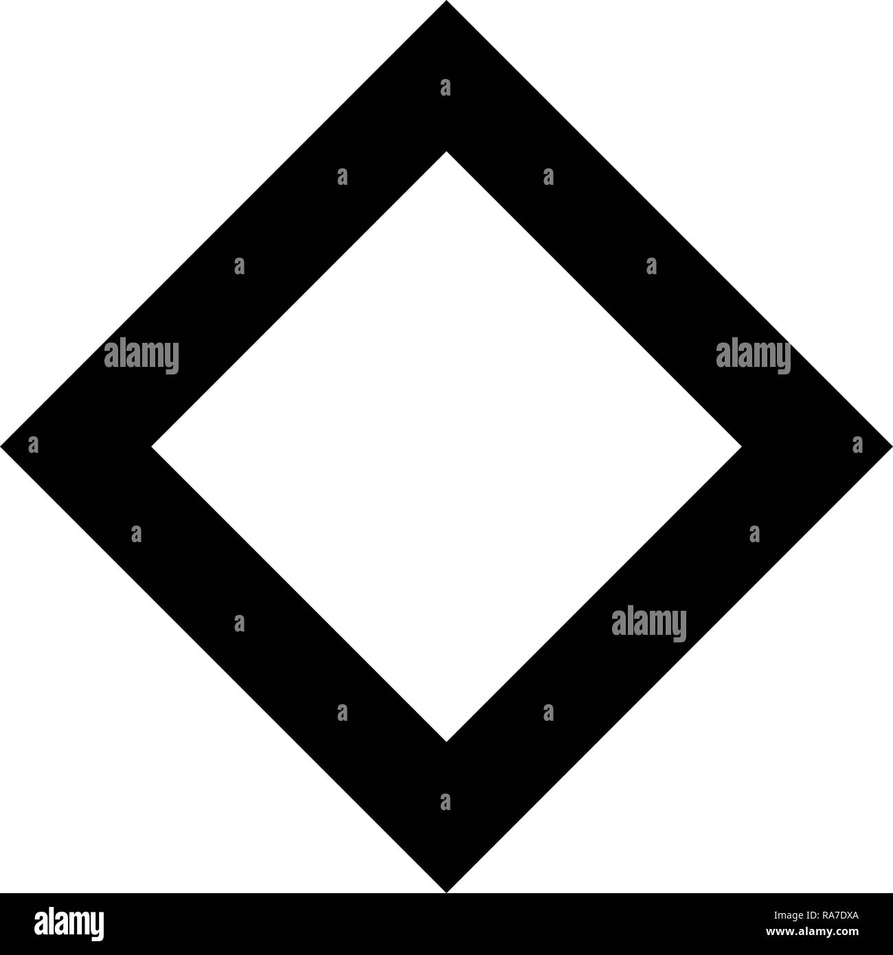 Ingwaz rune Inguz living ing symbol icon black color vector I flat ...