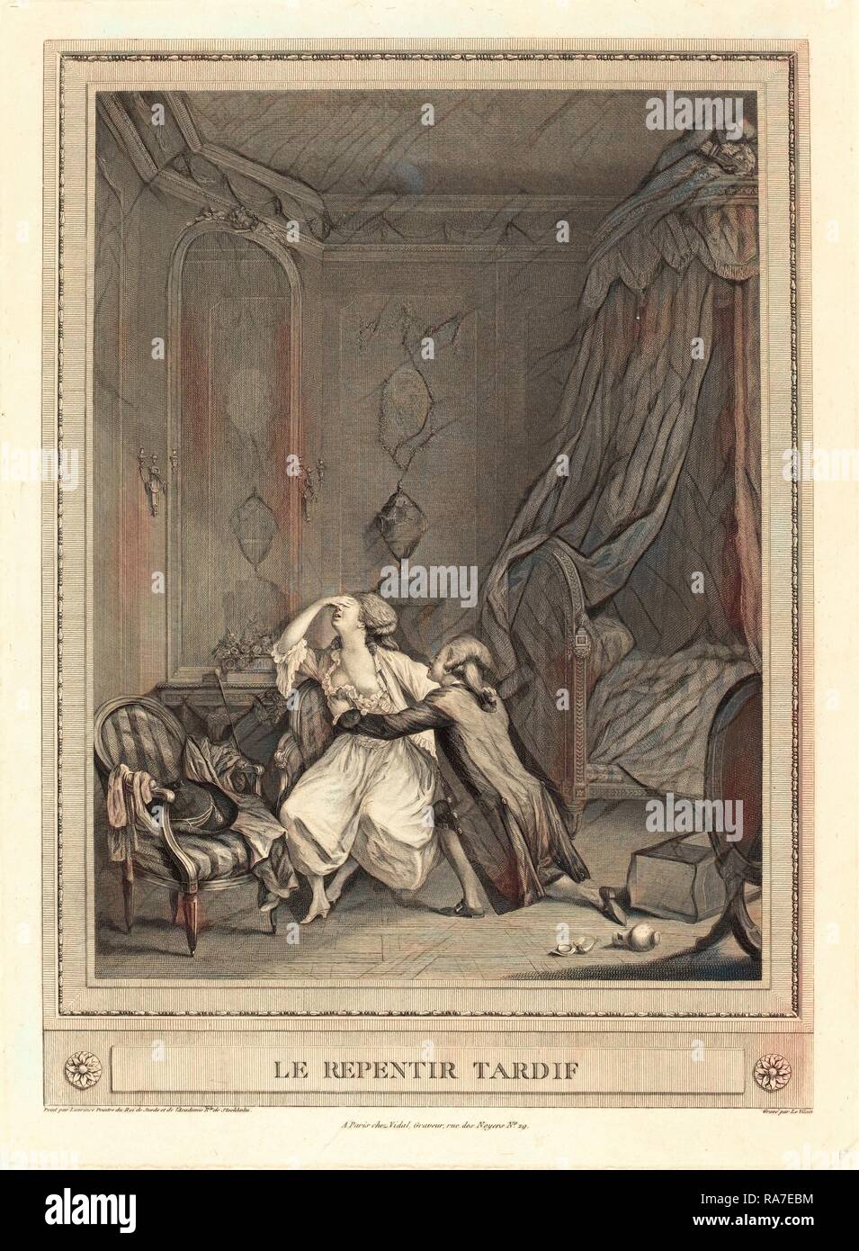 Gerard Rene Le Vilain after Nicolas Lavreince, French (c. 1740-1812 or ...