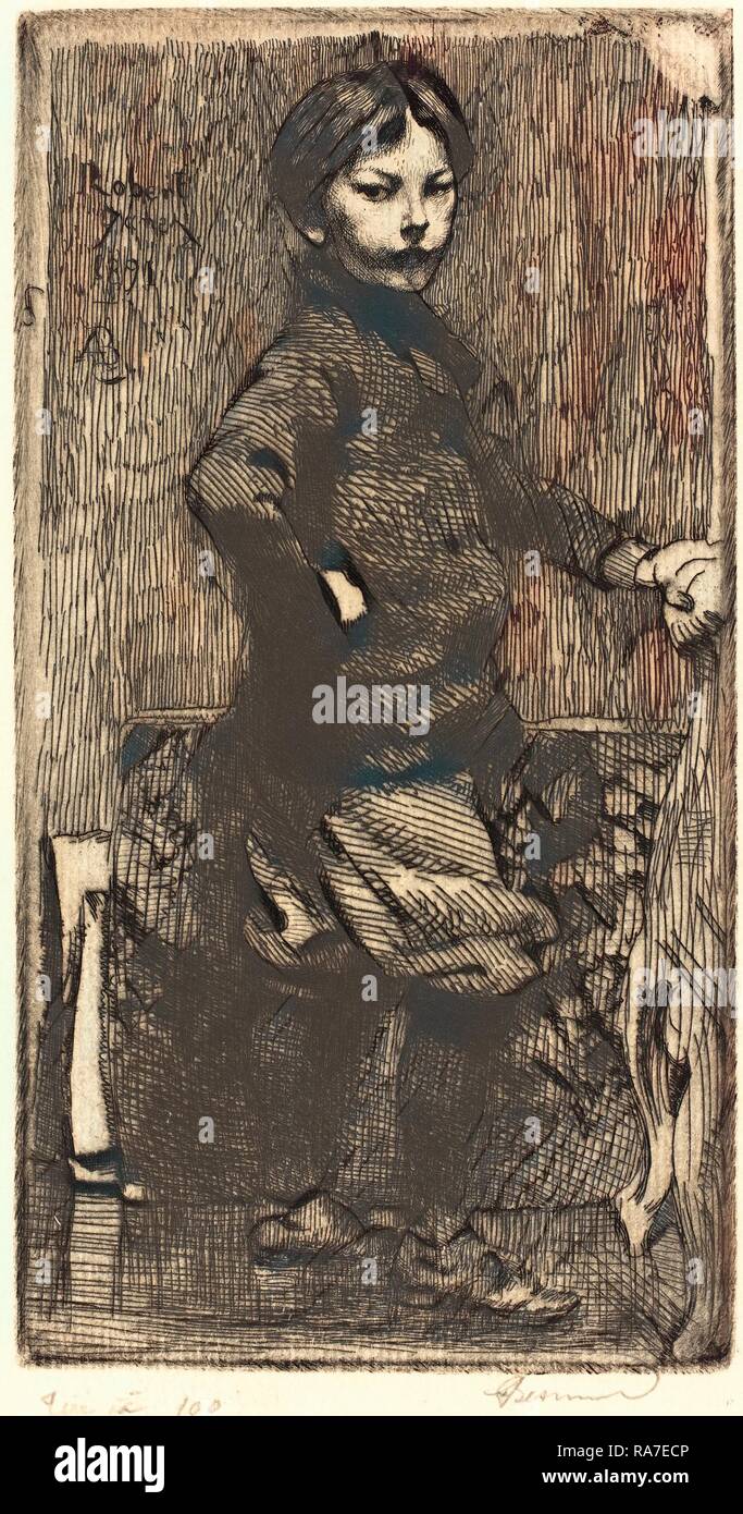 Albert Besnard, French (1849-1934), Robert Besnard, 1891, etching on ...