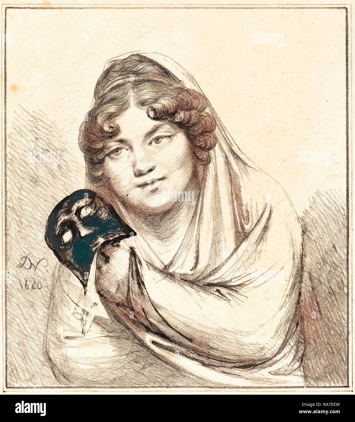 Baron Dominique Vivant Denon, French (1747-1825), Girl with a Mask ...