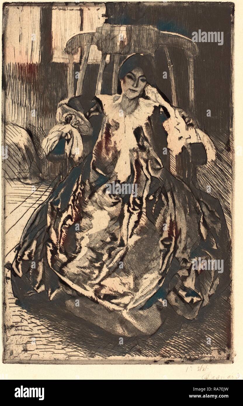 Albert Besnard, French (1849-1934), The Silk Gown (La robe de soie ...