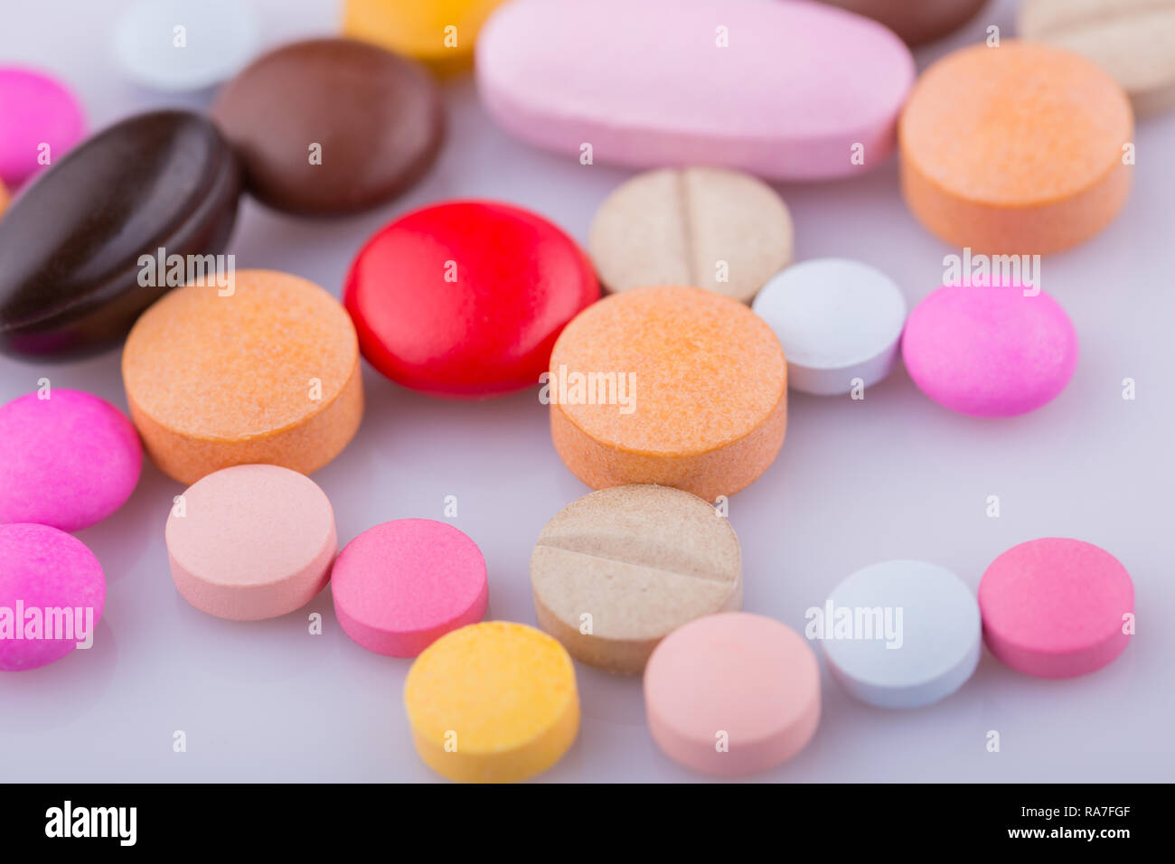 different Tablets pills capsule heap mix therapy drugs Stock Photo - Alamy