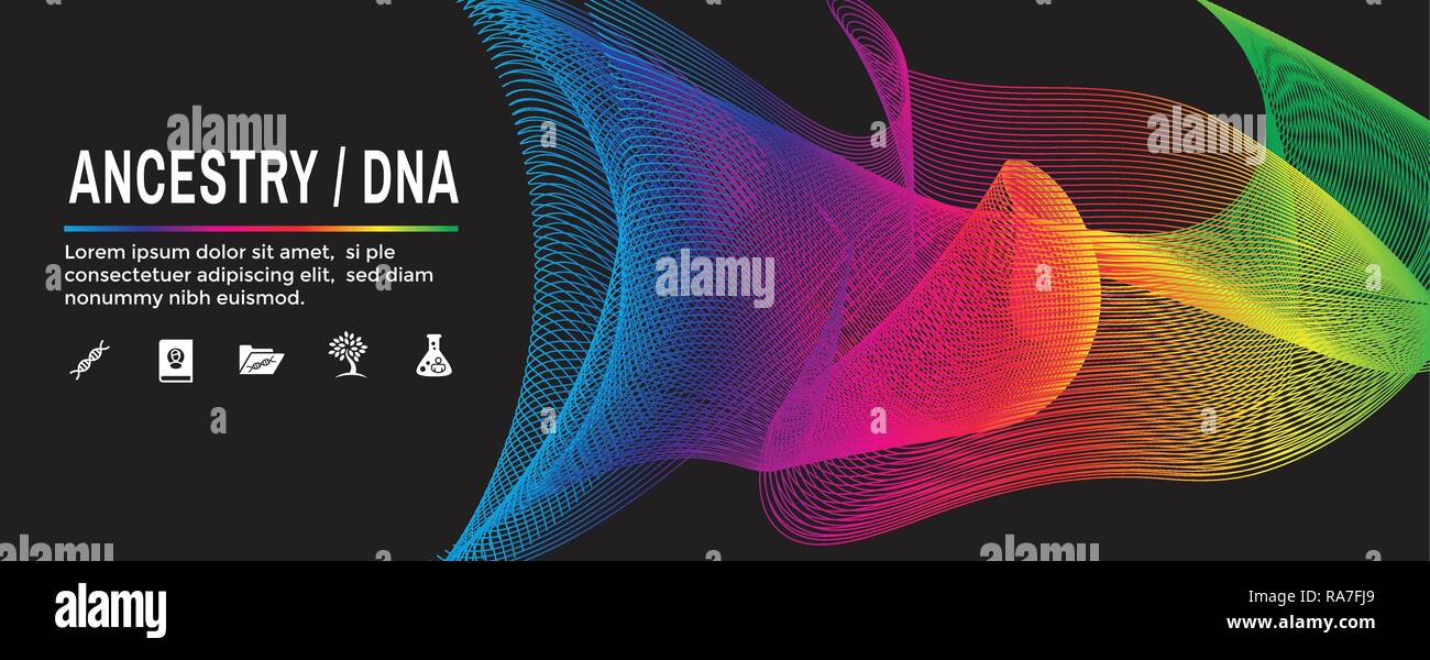 Ancestry / Genealogy Icon with Family Tree Album Web Header Banner and ...