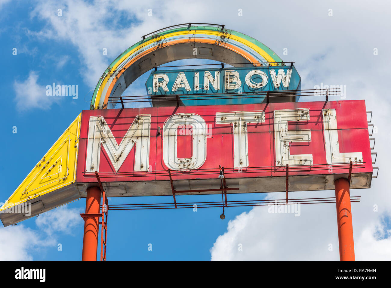 Motel neon sign hi-res stock photography and images - Alamy
