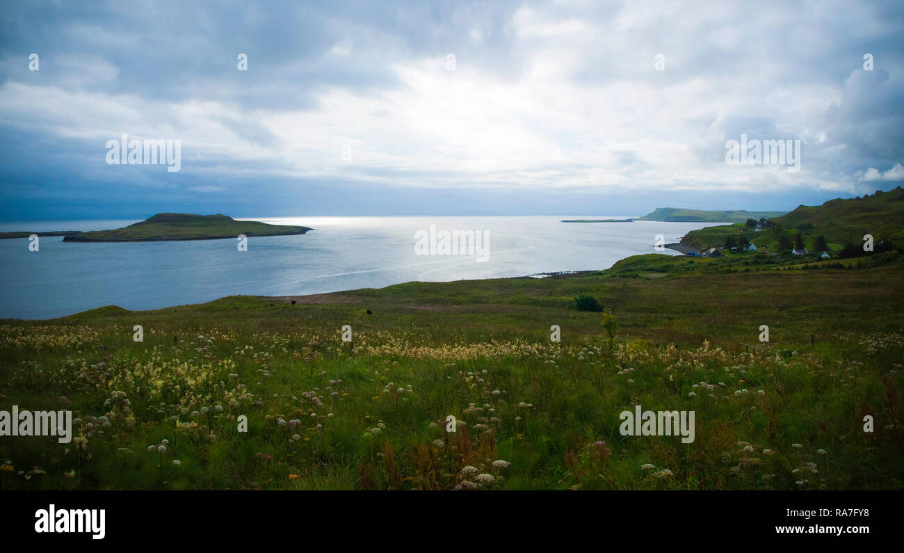 Scottish coast with cliffs Stock Photo - Alamy
