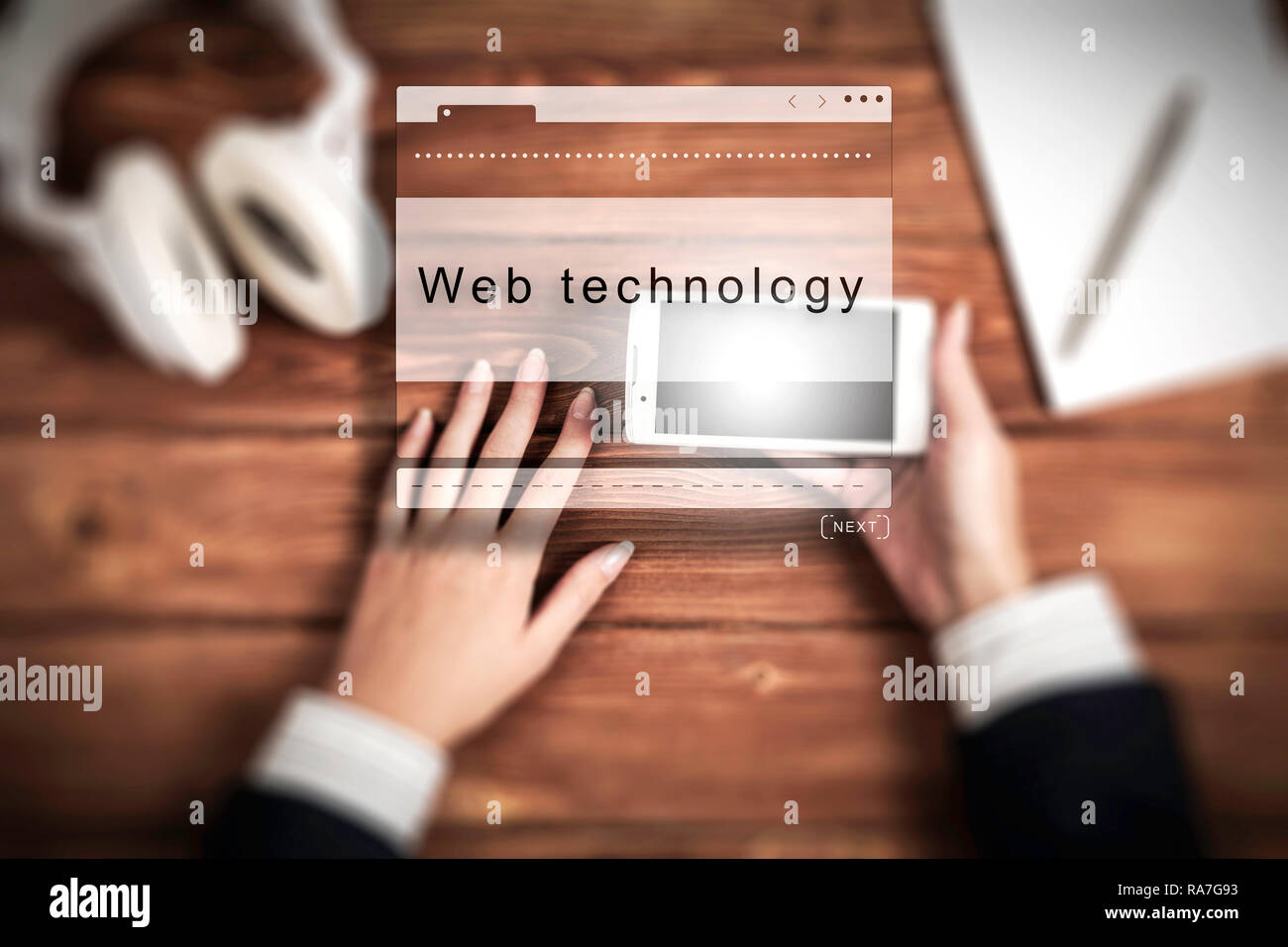 Media technologies in use Stock Photo - Alamy